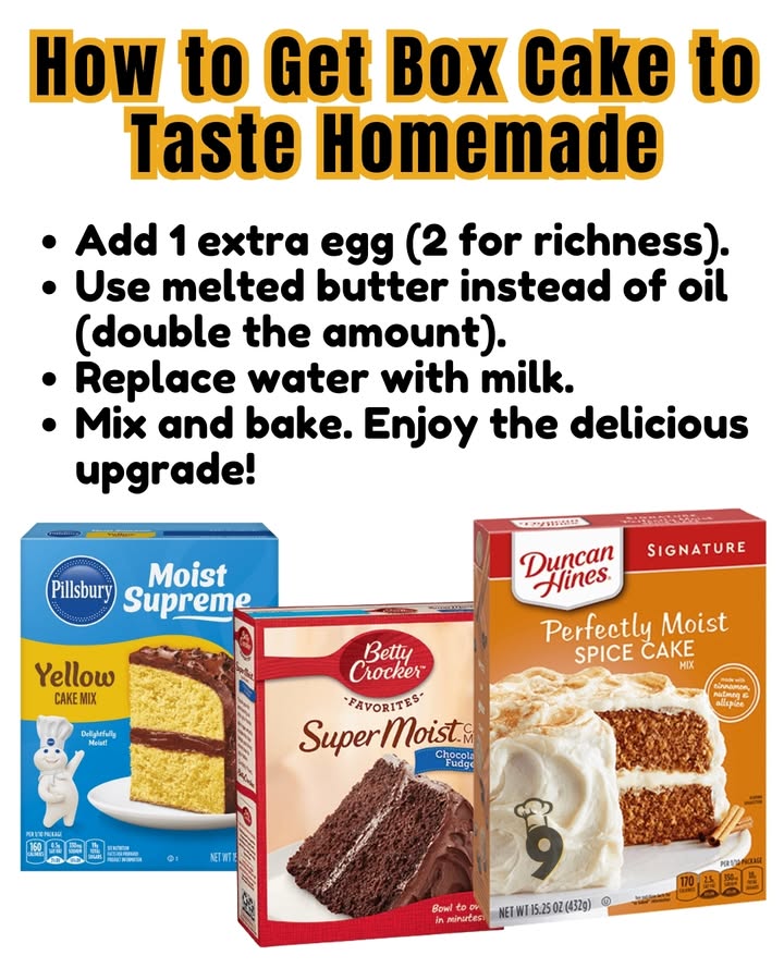 How to Make Boxed Cake Mix Taste Homemade – Foodtira