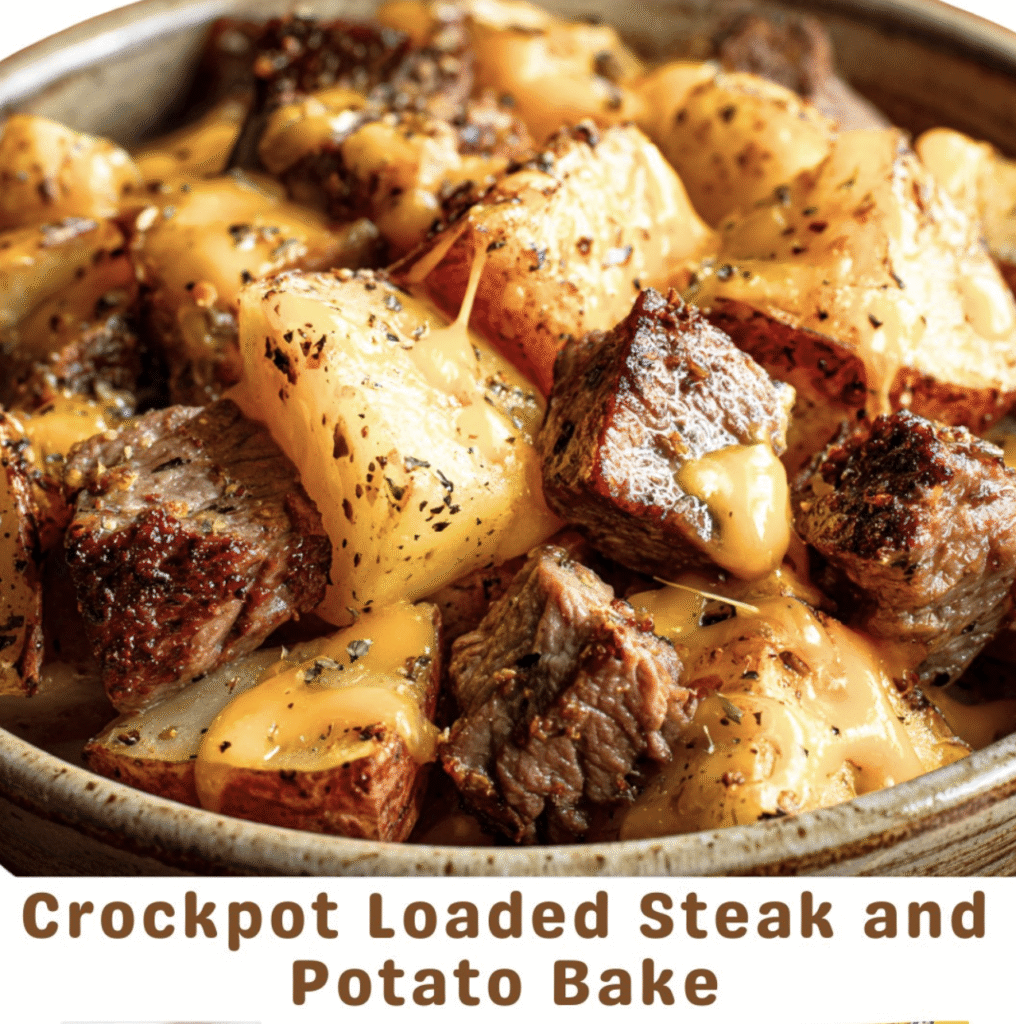 Crockpot Loaded Steak and Potato Bake – Foodtira